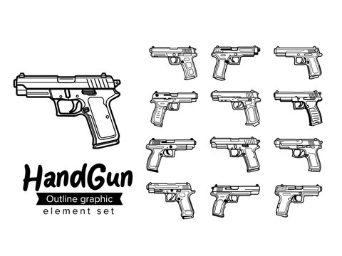 Gun Outline Images – Browse 76,998 Stock Photos, Vectors, and Video ...