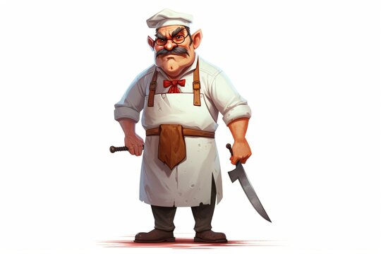 Cartoon Butcher Happy New Years Everyone. We Got A Lot Of Work To Do