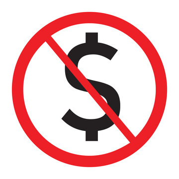 No Money Sign Clip Art