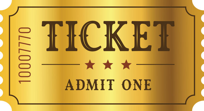 Gold Ticket Images – Browse 22,699 Stock Photos, Vectors, and Video ...