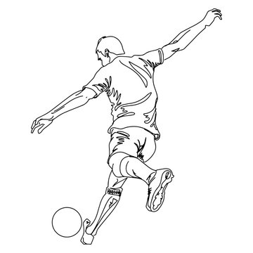 Football Line Drawing Images – Browse 98,344 Stock Photos, Vectors, and ...
