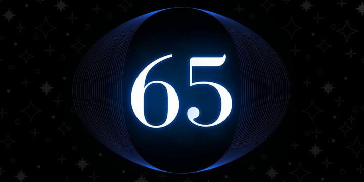 Blue Number 65