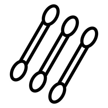 Cotton Buds Clipart Black And White