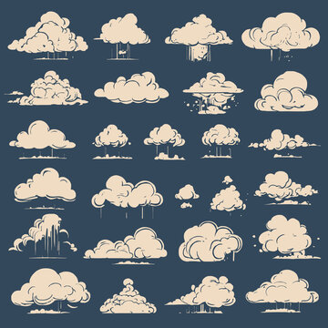 Cartoon Fight Dust Cloud