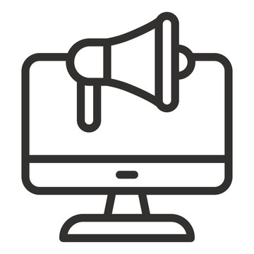 Marketing Icon Png Black