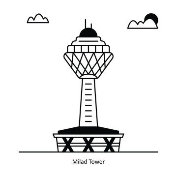 Milad Tower Vector