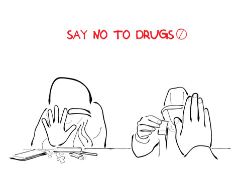 Say No To Drugs Drawing