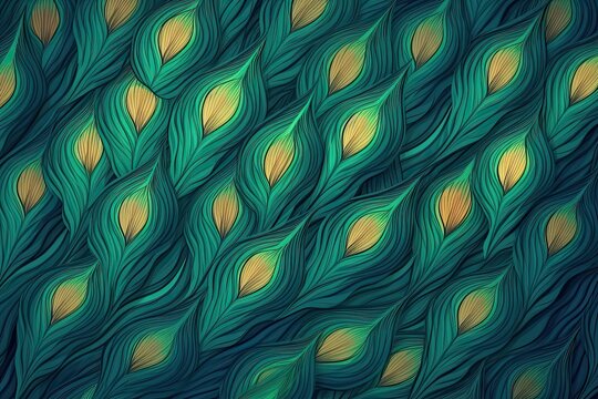 Abstract Peacock Background