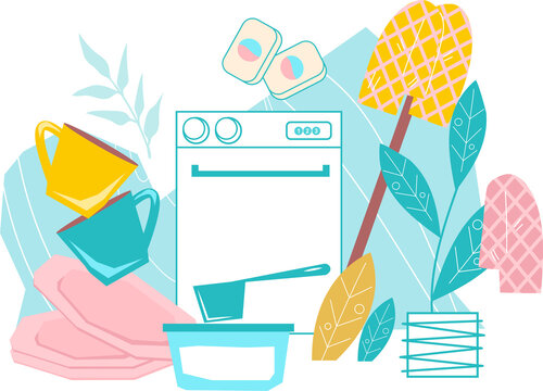 Dishwasher Label Design Images – Browse 631 Stock Photos, Vectors, and ...