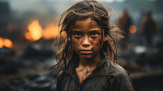 Soot Covered Face