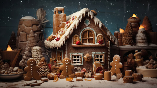 Gingerbread House Scene Images – Browse 5,205 Stock Photos, Vectors ...