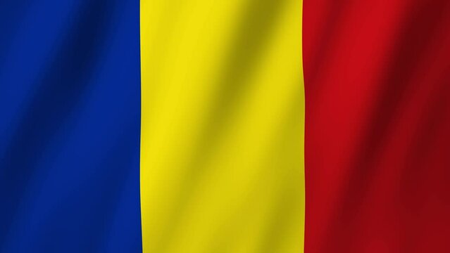 Romanian Flag Animated Romania Waving Flag Animation.