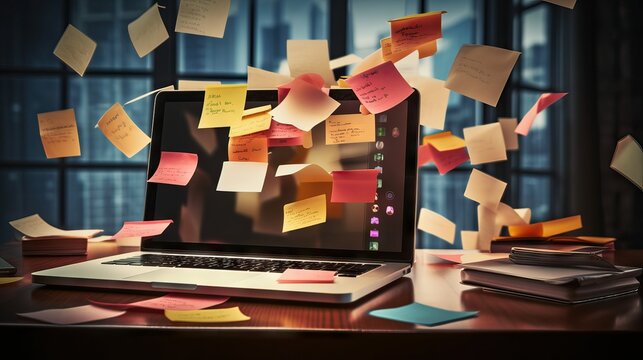Sticky Notes On Computer Images – Browse 56,594 Stock Photos, Vectors ...