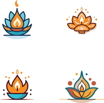 Diya Logo Diya Design" Images – Browse 541 Stock Photos, Vectors,