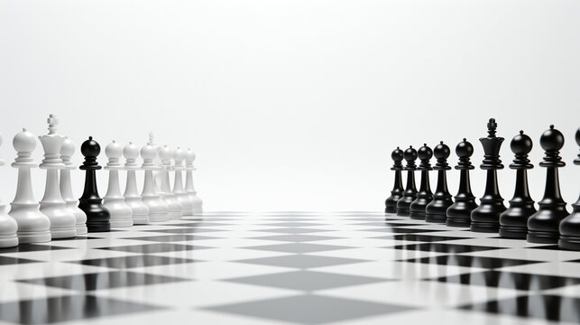 Black And White Chess Board Wallpaper