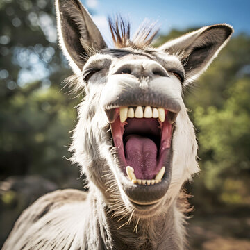 Donkey Laughing Hard