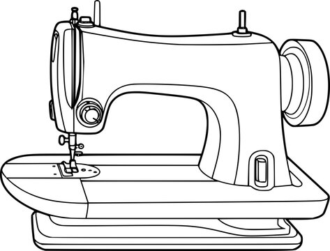 Sewing Machine Outline Images – Browse 9,697 Stock Photos, Vectors, and ...