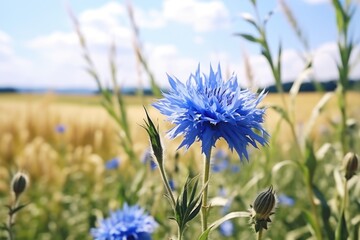 10+ Free Blue Flower Field Pictures - Pikwizard