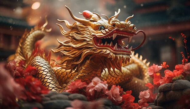 Chinese Dragon Symbol Good Luck