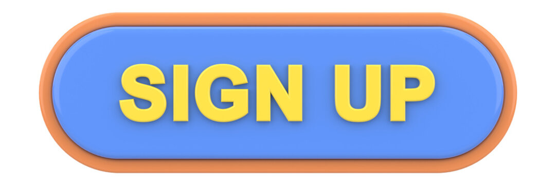 Sign Up Button Blue
