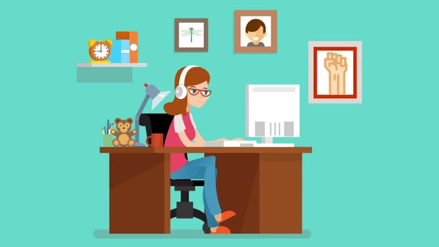 Cartoon Work From Home Images – Browse 31,180 Stock Photos, Vectors ...