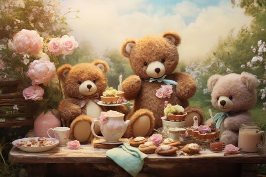 Teddy Bear Picnic Wallpaper Vine - Infoupdate.org