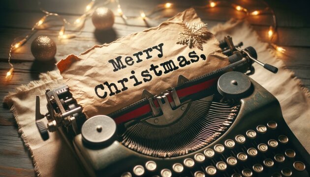 Merry Christmas Typewriter Images – Browse 802 Stock Photos, Vectors ...