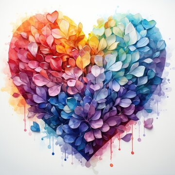 Rainbow Heart Watercolor Images – Browse 24,877 Stock Photos, Vectors ...