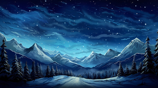 Cartoon Winter Night Images – Browse 90,996 Stock Photos, Vectors, and ...