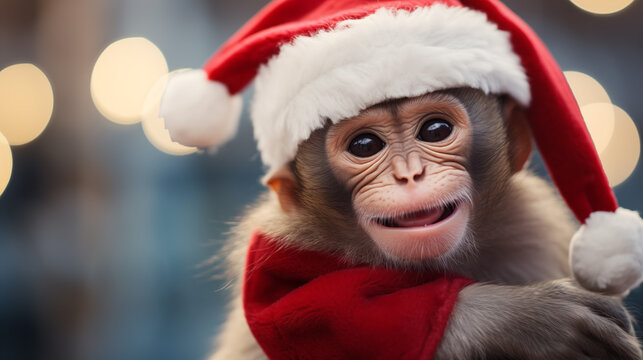Monkey Santa Images – Browse 4,315 Stock Photos, Vectors, and Video ...