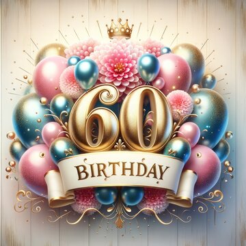 Surprise 60th Birthday Clip Art