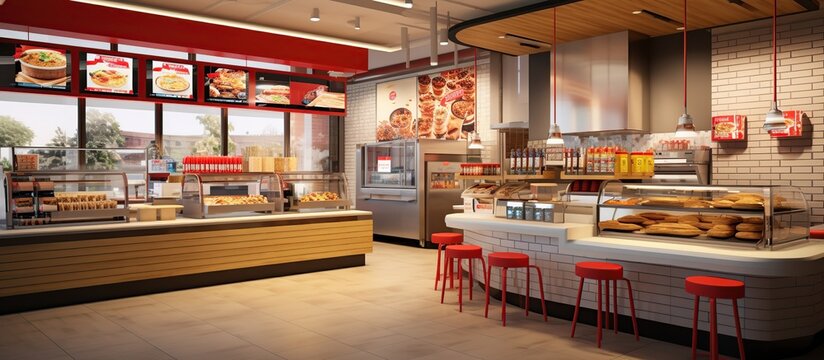 Fast Food Restaurant Interior Images – Browse 15,389 Stock Photos ...