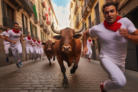 Running Of The Bulls In Spain Images – Browse 4,602 Stock Photos ...