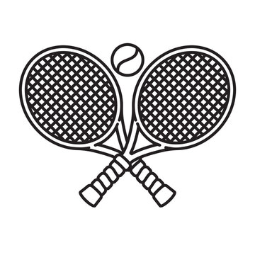 Tennis Racquet Outline Images – Browse 11,884 Stock Photos, Vectors ...