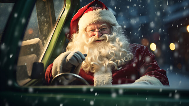 Santa Claus Driving Images – Browse 18,429 Stock Photos, Vectors, and ...