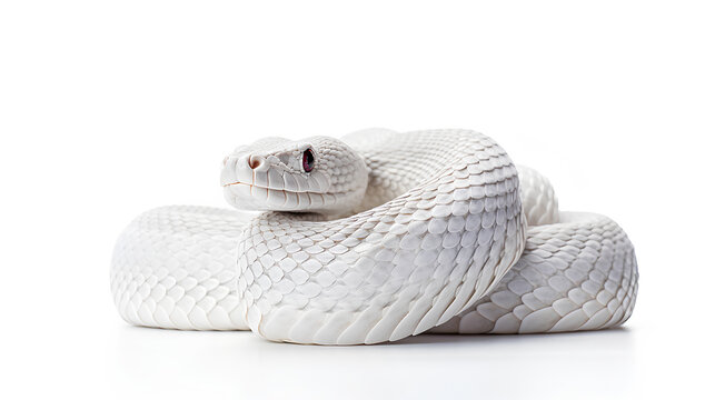 Snake White Background