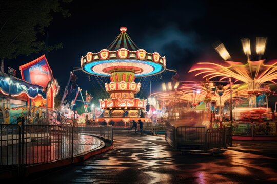 Amusement Park Ferris Wheel Funfair Images – Browse 56,729 Stock Photos ...