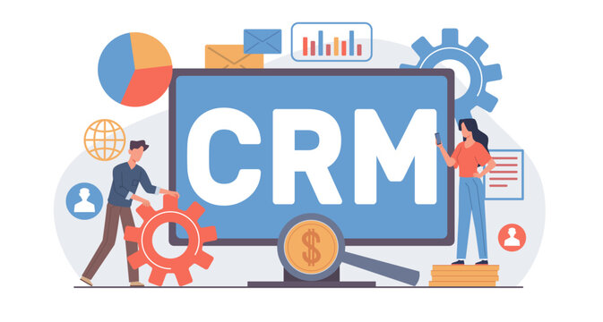 Crm Computer Cartoon Images – Browse 1,329 Stock Photos, Vectors, and ...