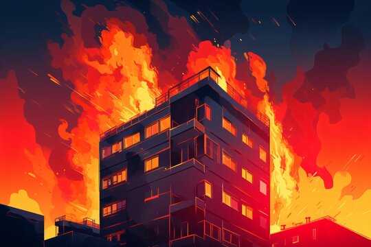 House On Fire Cartoon Images – Browse 26,810 Stock Photos, Vectors, and ...