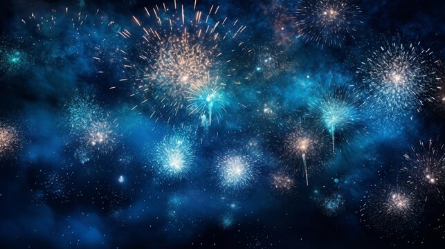 Blue Fireworks Background Images – Browse 164,060 Stock Photos, Vectors ...