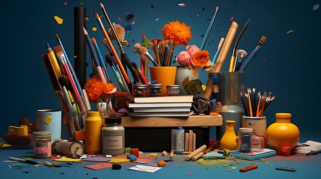 "Art Supplies" Images – Browse 17,649 Stock Photos, Vectors, and Video ...