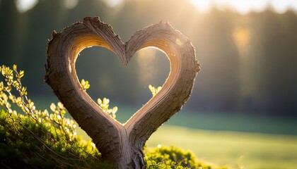 Heart shaped nature