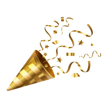 Gold Party Popper Images – Browse 4,239 Stock Photos, Vectors, and ...