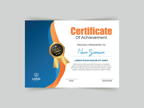 Certificate Design Template Sertifikat Images – Browse 642 Stock Photos ...