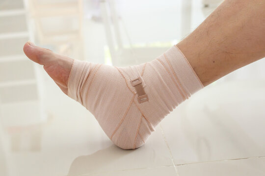 Leg Injury With Bandage