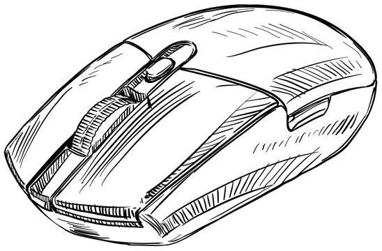 Computer Mouse Pencil Drawing