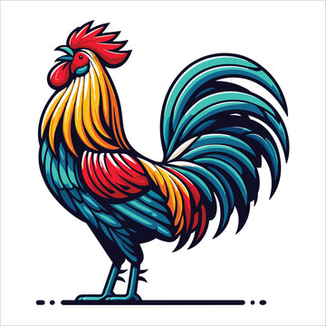 "Rooster Vector" Images – Browse 1,133 Stock Photos, Vectors, and Video ...