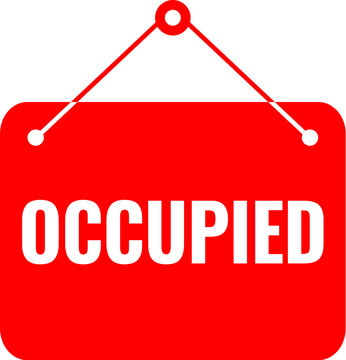 Bathroom Occupied Sign