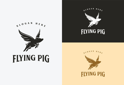 Flying Pig Logo Images – Browse 2,131 Stock Photos, Vectors, and Video ...