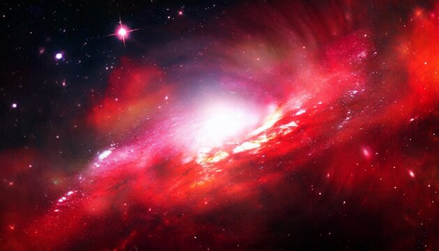 Red Galaxy Wallpaper Hd
